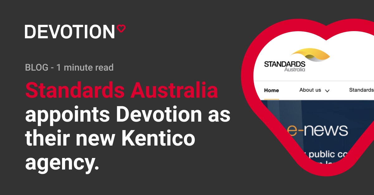 Standards Australia appoint Devotion | Client Win | Devotion